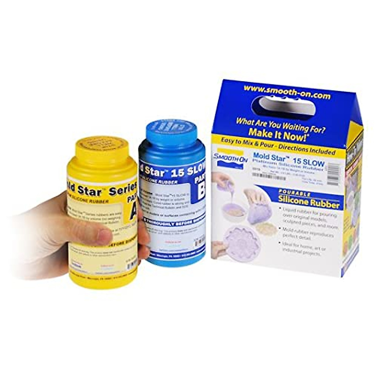 Mold Star 15 Slow - 1A:1B Mix by Volume Platinum Silicone Rubber - Pint Unit