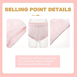 Healifty Adult Diapers Cotton Underwear Leak Diapers Adult Cloth Diaper Cover Active Waterproof Leakproof Pants for Adults Elderly Pink L