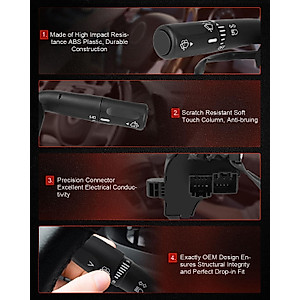 Turn Signal Switch Multi-Function Combination Switch Replacement Parts 2006-08 for Ford F150 Truck Combination Switch 2005 for Ford F150 Truck (Built After 11/04 Production 6L3Z13K359AA）