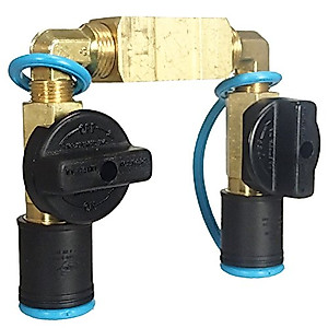 M.B. Sturgis Inc. Dual 3/8" Ball Valve Quick Disconnect~ Made in USA ~