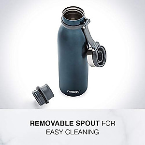 Contigo Couture THERMALOCK Vacuum-Insulated Stainless Steel Water Bottle, 20oz, Chardonay Transparent