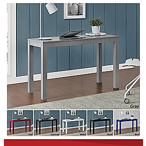 Ameriwood Home Parsons Xl Desk with 2 Drawers, White