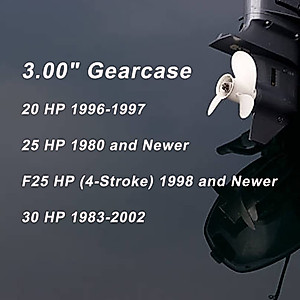 Boatman 9 7/8x8,9 7/8x9,9 7/8x10 1/2,9 7/8x11 1/4,9 7/8x12,9 7/8x13,9 7/8x14 Boat Propeller fit Yamaha Outboard Engines 25-30 Hp,10 Spline (25-30HP, 9 7/8x11 1/4)