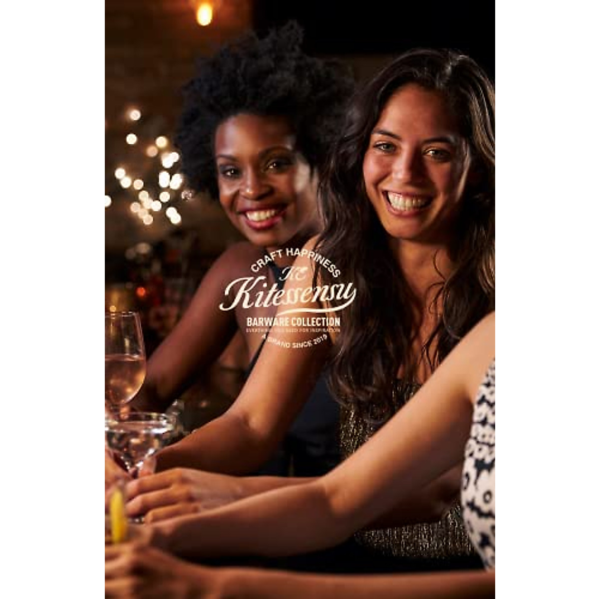 KITESSENSU Boston Cocktail Shaker Set, 4-Piece Boston Shaker Tins Bartender Kit with 18oz & 28oz Mixed Drink Shaker, Hawthorne Strainer, Double Measuring Jigger, Cocktail Recipe Cards Included