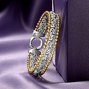 Ross-Simons Byzantine Beaded-Edge Bracelet
