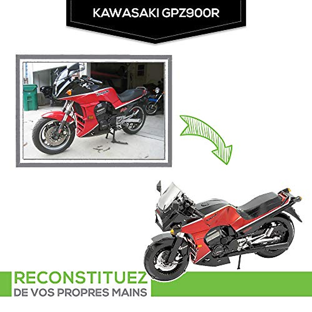 Metal Earth Premium Series Kawasaki Ninja GPz900R 3D Metal Model Kit Fascinations