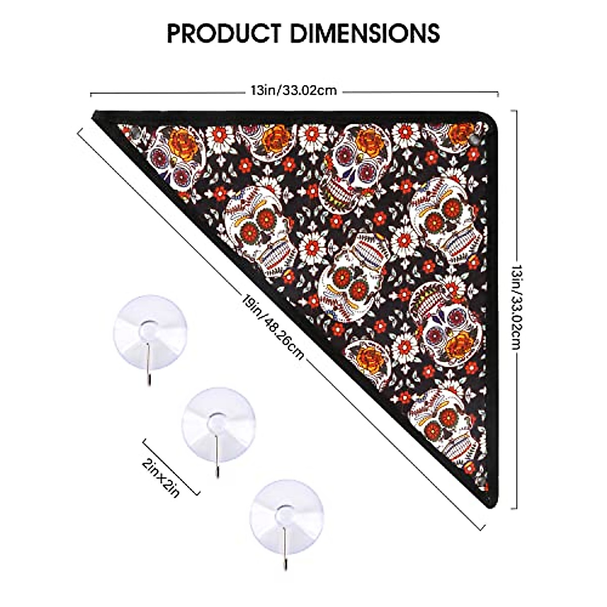 Abizoo Bearded Dragon Hammock, Skull Theme Reptile Lizard Lounger, Punk Style Chameleon Tank Accessories for Leopard Gecko Iguana Snake Frog Hermit crab Halloween Decor