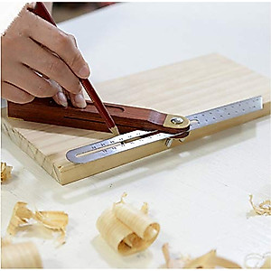 360 Degree Sliding T-Bevel Carpenters Angle Finder, Angle Ruler Wood Bevel Protractor Tool, 7Inch