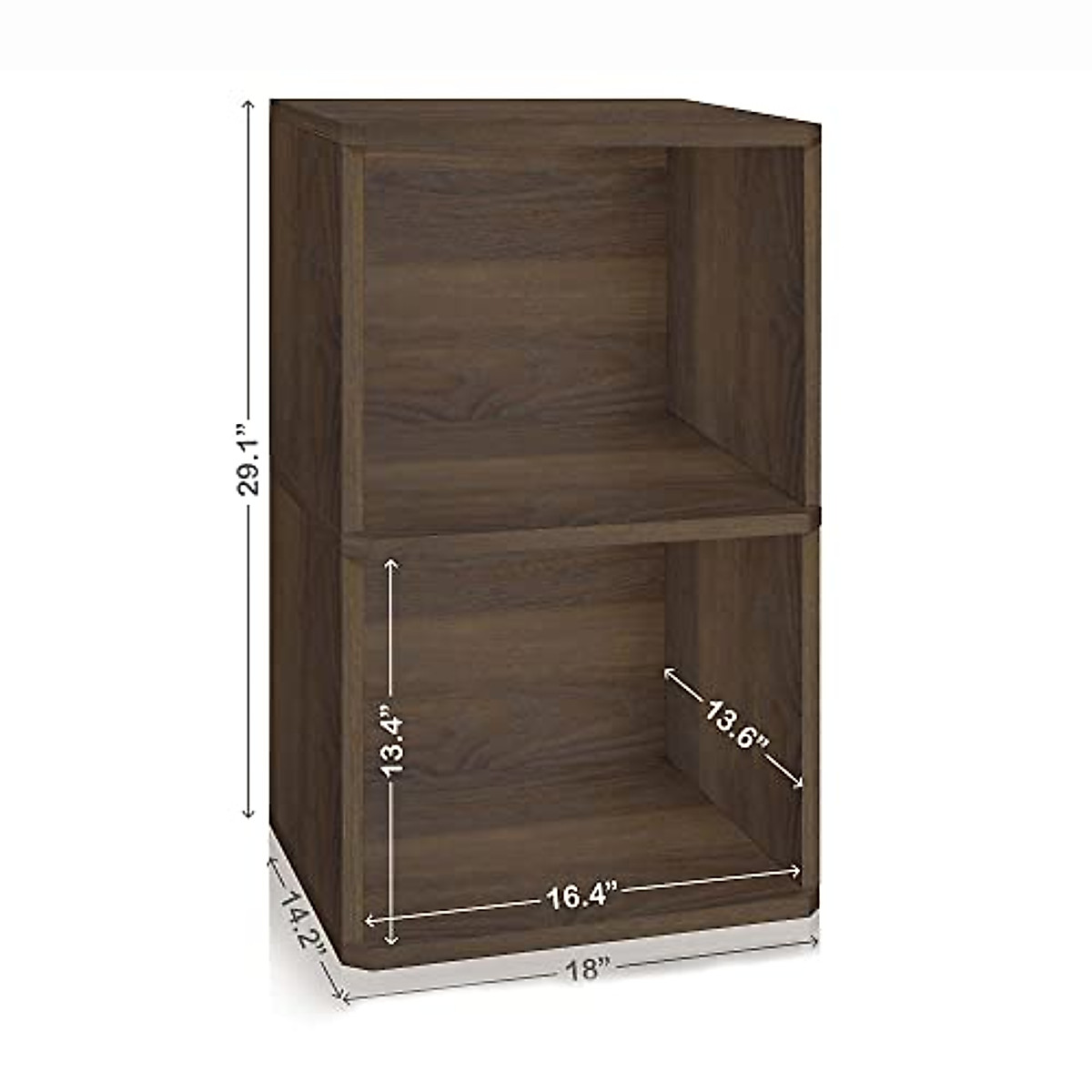 Way Basics Vinyl Storage Cube - 140 LP Records Turntable Stand