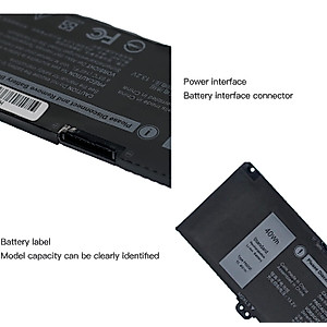 BTMKS F62G0 39DY5 Laptop Battery for Dell 13 7373 7370 7000 7386 2-in-1 7380 5370 P83G P87G P91G P91G001 P83G001/2 P87G001 Series Vostro 13 5370 RPJC3 0RPJC3 0F62G0 F62GO 039DY5 39DY5 CHA01