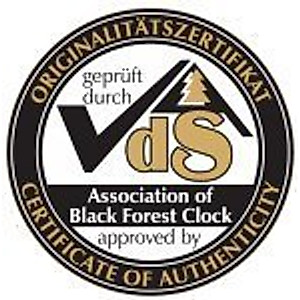 Wall Cuckoo Clock Mechanical 8 Day with 1 Bird & 5 Leaves; German Black Forest Coco Coo-Coo Clocks