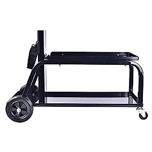 Aain Universal MIG Welding Cart, Rolling Welding Cart with Wheels for TIG MIG Welder, 110Lbs Capacity, Black