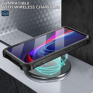 Dexnor for Samsung Galaxy S20 FE Case, [Built in Screen Protector and Kickstand] Heavy Duty Military Grade Protection Shockproof Protective Cover for Samsung Galaxy S20 FE 5G, 6.5 inch Black