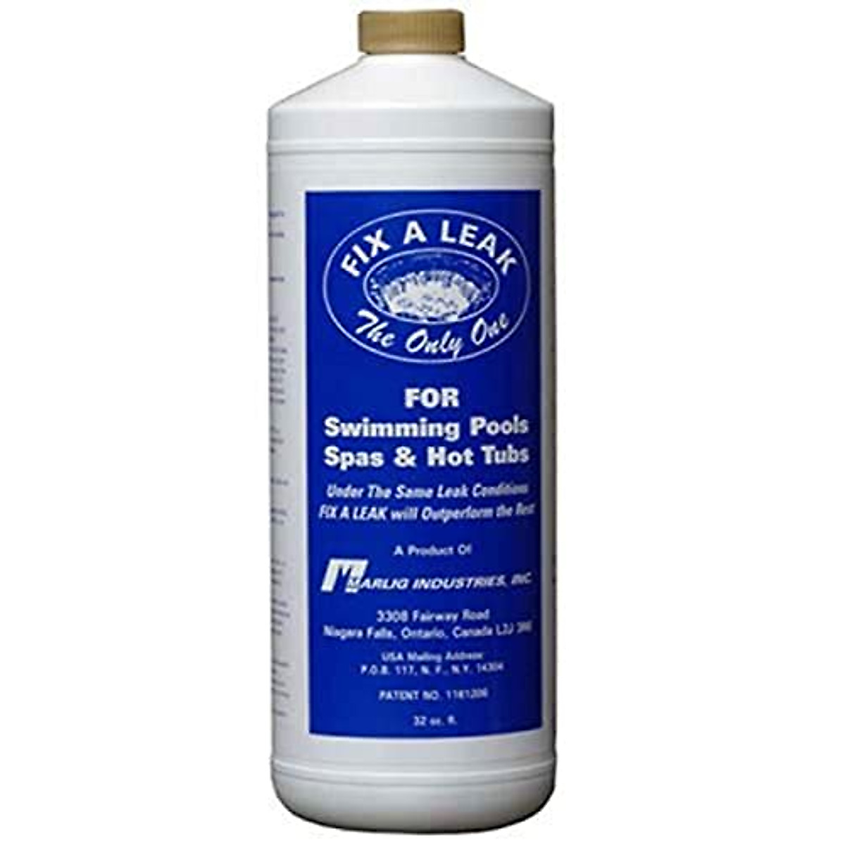 Fix-A-Leak by Marlig for Swimming Pool Spa Hot Tub Leaks 32 oz,White