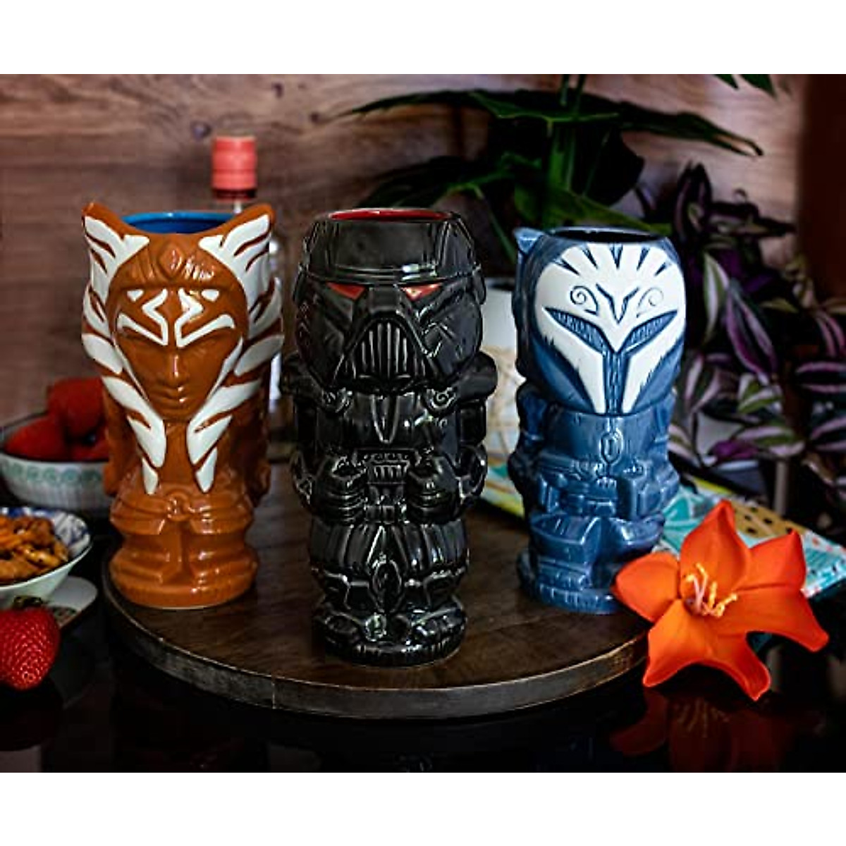 Geeki Tikis Star Wars: The Mandalorian Dark Trooper Ceramic Mug | Holds 18 Ounce