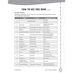 180 Days™: Social Studies, Geography for 5th Grade Practice Workbook for Classroom and Home, Cool and Fun Practice Created by Teachers (180 Days of Practice)