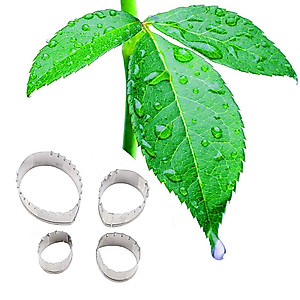 18pcs Gumpaste Flower Mold Austin Rose Petal Calyx Leaf Cutter Set Sugarcraft Fondant Modelling Tools for Cake Decorating, Chocolate, Soap, Gum paste