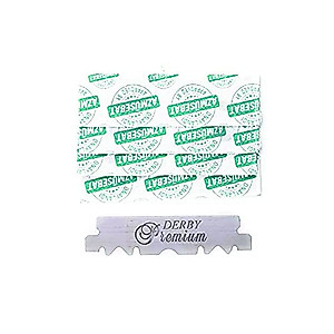 DERBY Barber Razor Premium Single Edge Blade 100 Count SR-05298 (5 Pack)