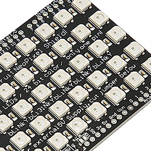 Color Light Development Board, PCB Material WS2812B 5050 RGB LED Integrated Driver Full Color 800Kbps Transmission Speed for Hotel