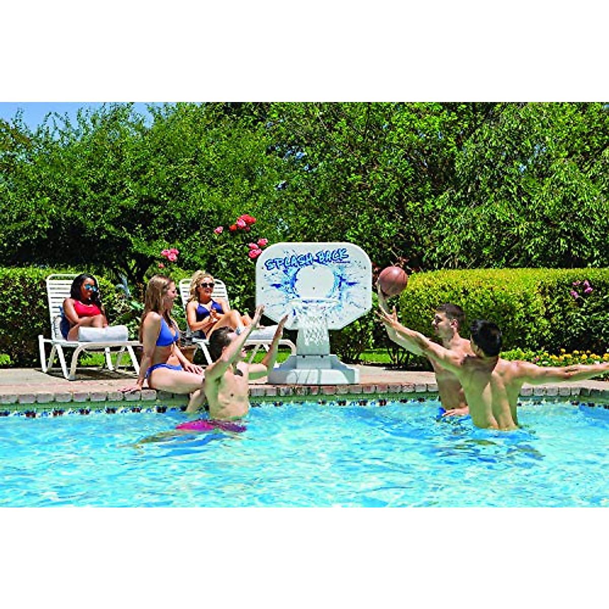 Poolmaster 72820 Splashback Poolside Basketball Game , Blue