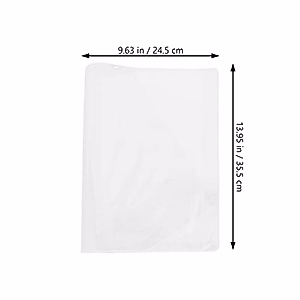 Tofficu Clear Book Covers Book Protector Clear Protect Against Wear Tear Water for Magazines Comic Books Notsbooks Paperbacks Bible Presentation