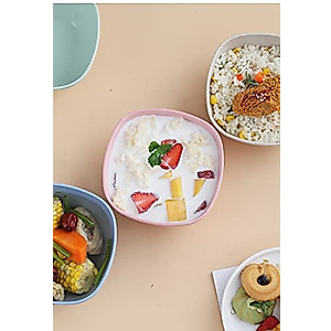 SOUJOY 20 Pack Wheat Straw Bowls, 20 Oz Unbreakable Cereal Bowls, Reusable Soup Bowls for Snacks, Rice, Condiments, Side Dishes, Ice Cream, Microwave and Dishwasher Safe