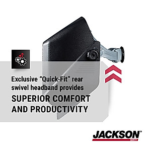 Jackson Safety Welding Helmet - Digital Auto Darkening Filter - Welding Hood For Men And Women - 4 Sensors - Black - 46129