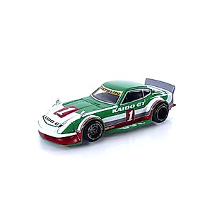 MINI GT Datsun KAIDO Fairlady Z Kaido GT V2#1 Green with White (Designed by Jun Imai) Kaido House Special 1/64 Diecast Model Car KHMG030