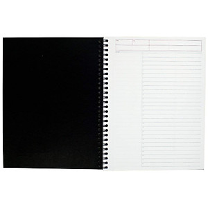 Cambridge 06122 Action Planner Side Bound Business Notebook, 7 1/2 x 9 1/2, Black, 80 Sheets
