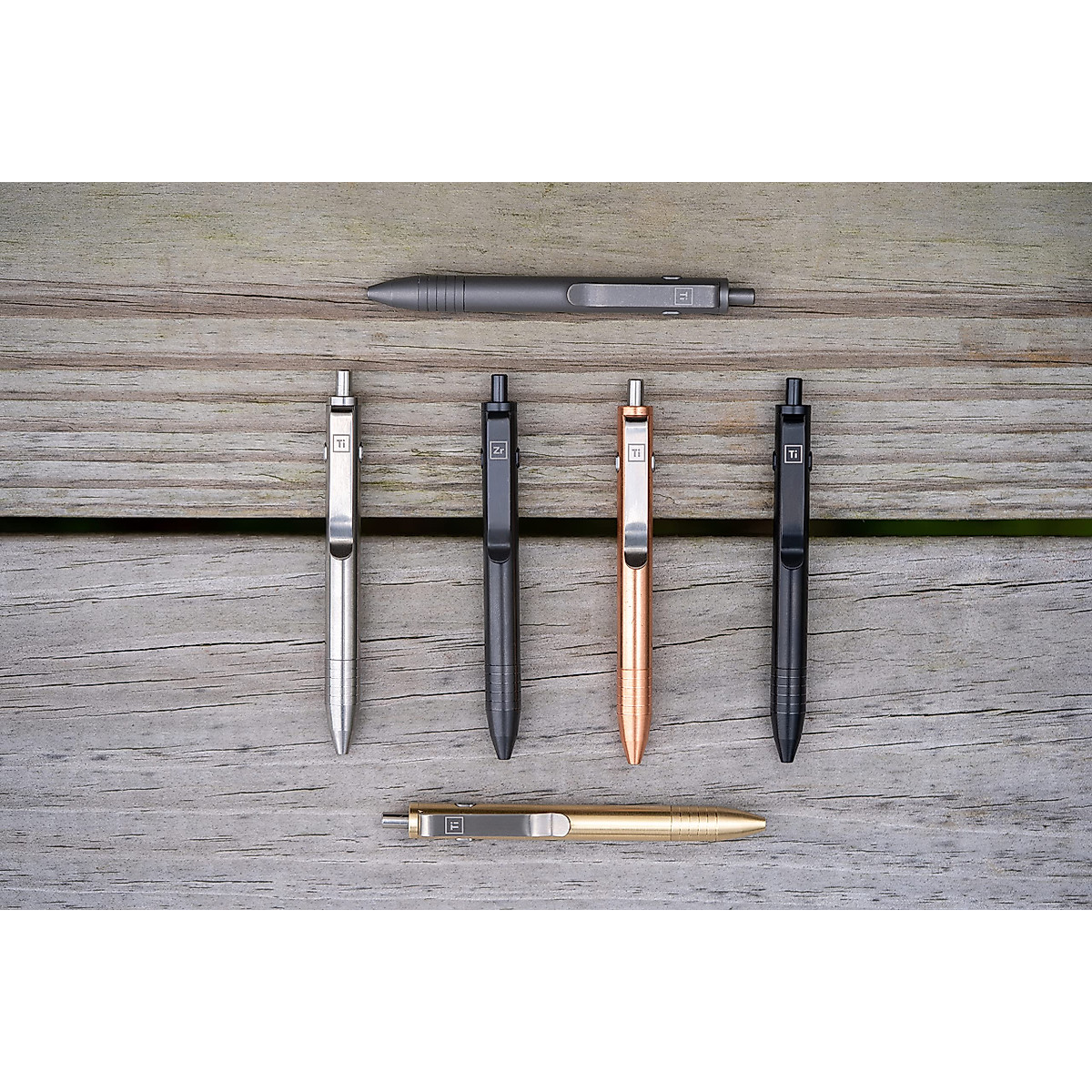 BIG IDEA DESIGN Mini Dual Side Click Pen (Titanium DLC Black)