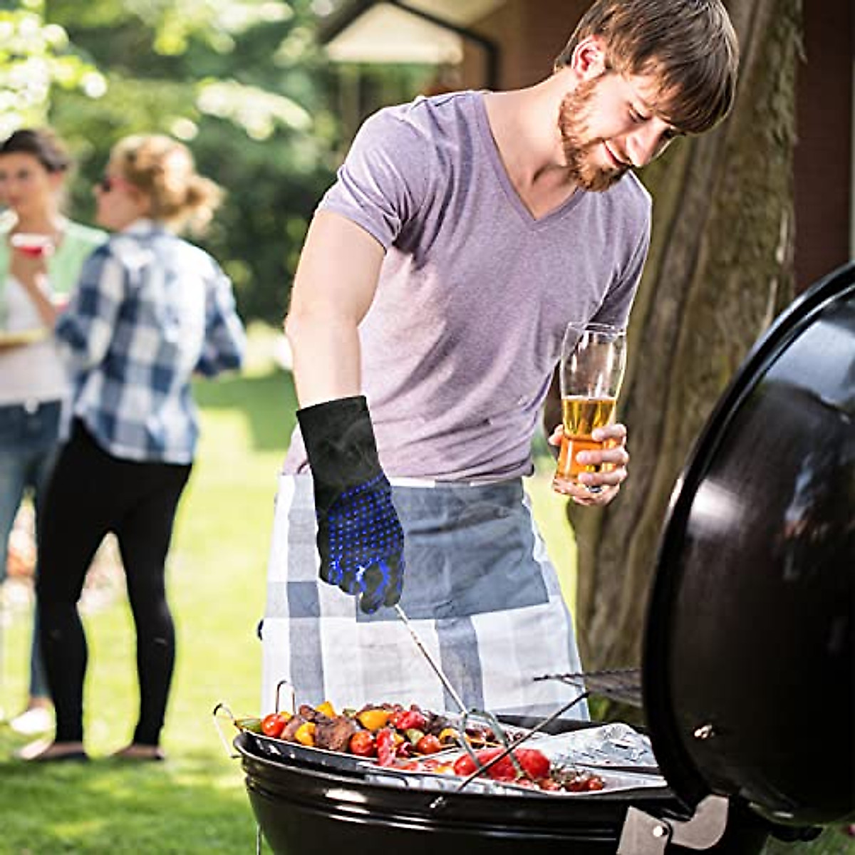 MARS CAMP Upgraded Rotisserie Ring Kit for All Weber 22 Inch Charcoal Kettle and Other Similar Grills,with Well-Balanced Construction & Poweful Motor