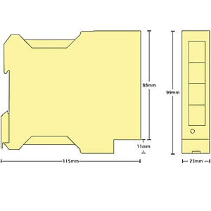 Brainboxes Switch - 4 Ports - DIN Rail mountable (SW-504)