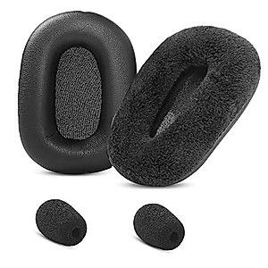 YunYiYi B450XT Replacement Ear Cushions Compatible with Blue Parrot B450-XT B450xt/B550-XT Noise Cancelling Headset Protein Leather/Velours Earpads Parts