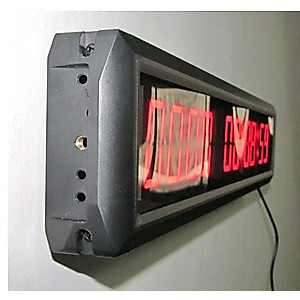 BESTLED Red Days Countdown Clock 10 Digits Count up 10000 Days Hours Minutes Seconds LED Large Digital Countdown Clock IR Remote Control Aluminum Case