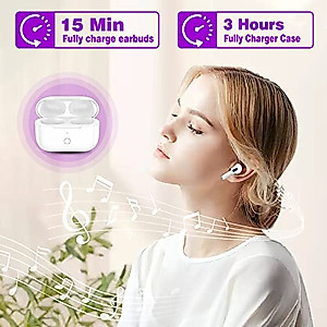 Wireless Charging Case for Air pod pro, Charger Case Replacement with Sync Button and Built-in 660 mAH Battery, No Earbuds Include (White pro 1)