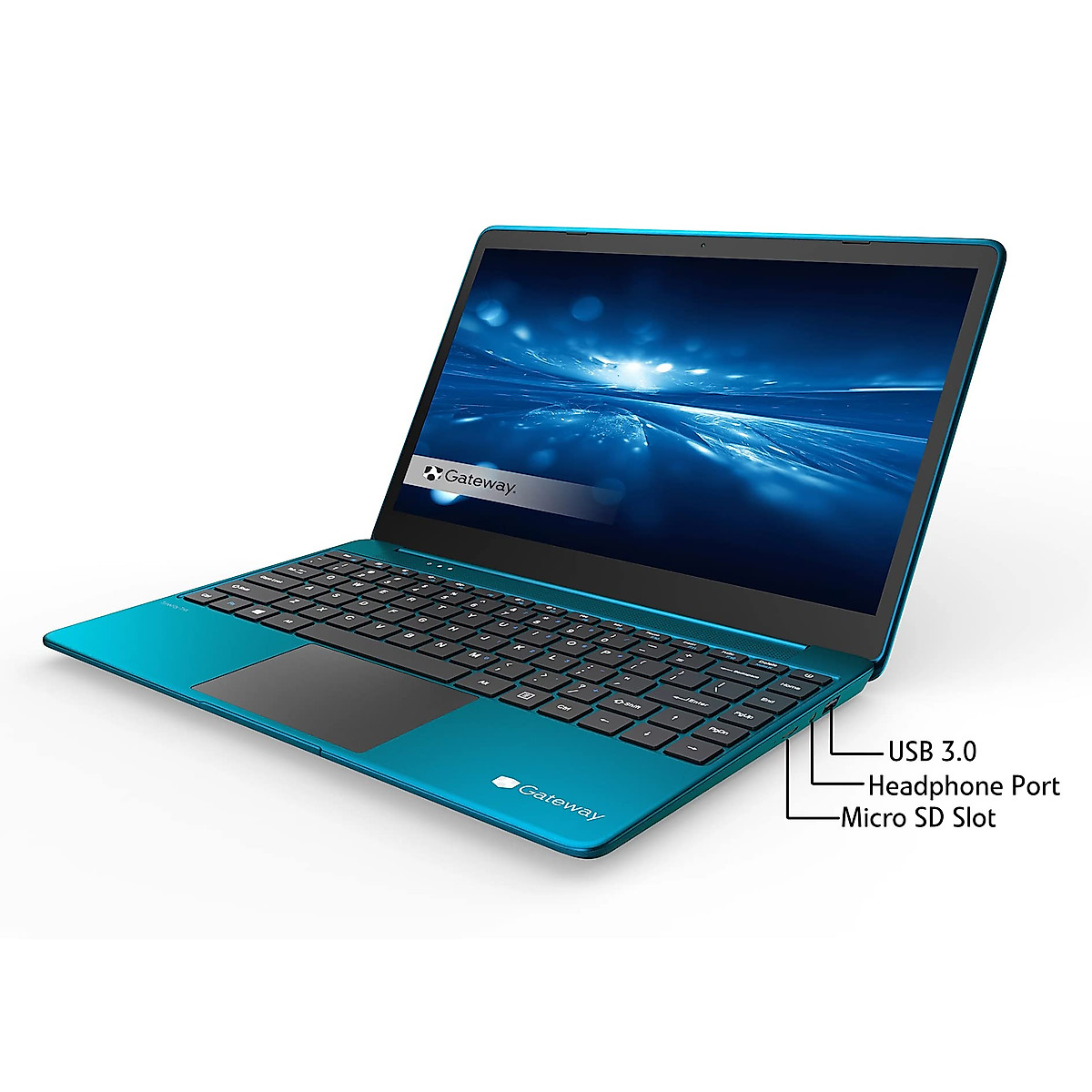 Gateway 2022 14.1” Ultra Slim IPS FHD Display, Intel Core i5-1135G7 Processor, 16GB RAM, 512GB PCIe SSD, Intel Iris Xe Graphics, Camera, Fingerprint Scanner, Bluetooth, Blue, Win 10, 32GB USB Card