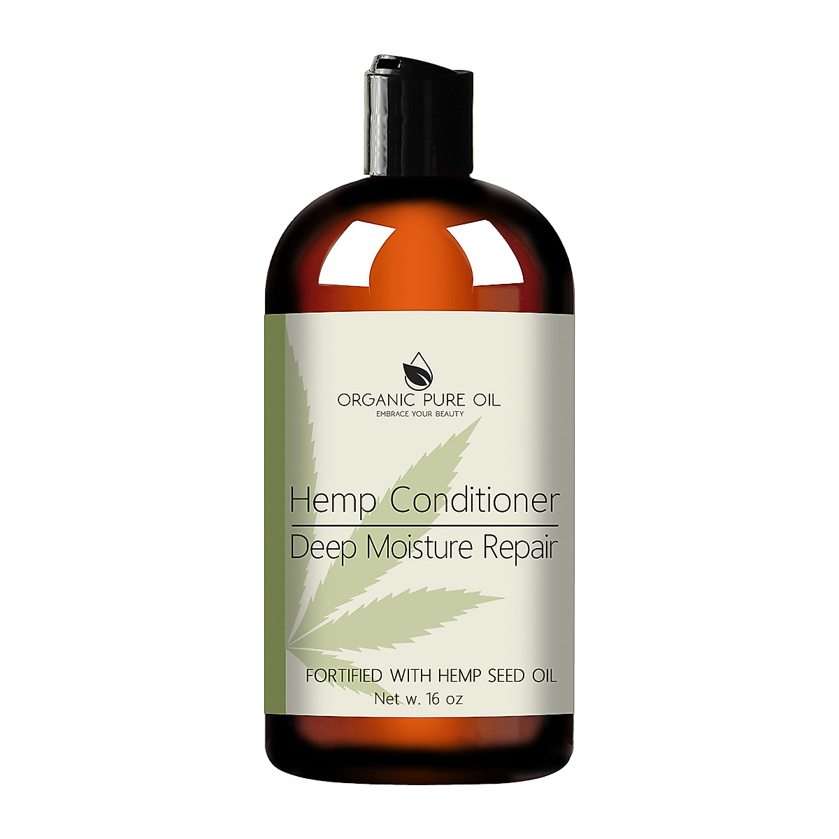 OPO Natural Hemp Extract Hydrating Sulfate Free 16 oz Shampoo & Conditioner Set - Rich Botanical Hydrating Nourishing Formula Best for Curly Frizzy Hair Safe for Keratin Treated Hair Organic Pure Oil