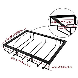 Wine Glass Shelf, Upside-down Home Goblet Iron Art Shelf, Wine Glass Hanging Storage Rack