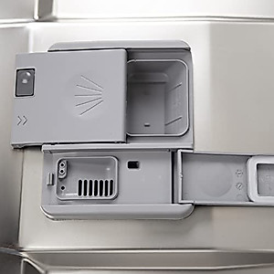 Magic Clean MCDW24SI Dishwasher 24-Inch Built in with 3 Wash Options and Automatic Cycles, Stainless Steel Construction with Electronic Control LED Display, Low Noise Rating, Metallic