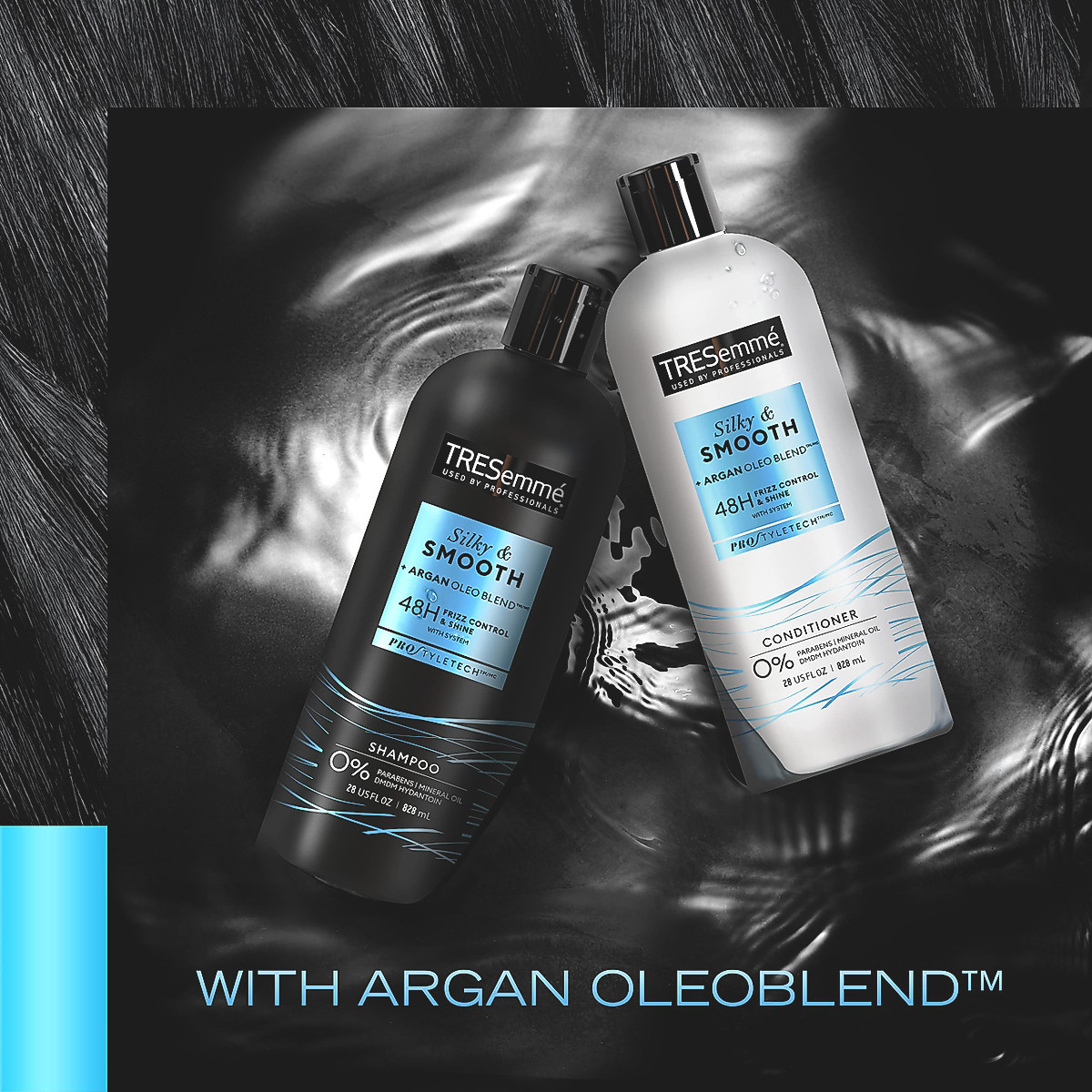 TRESemmé Silky & Smooth Anti-Frizz Conditioner for Frizzy Hair Formulated With Pro Style Technology 28 Fl oz