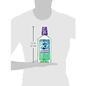 ACT Total Care Zero Alcohol Anticavity Fluoride Mouthwash 33.8 fl. oz. Fresh Mint