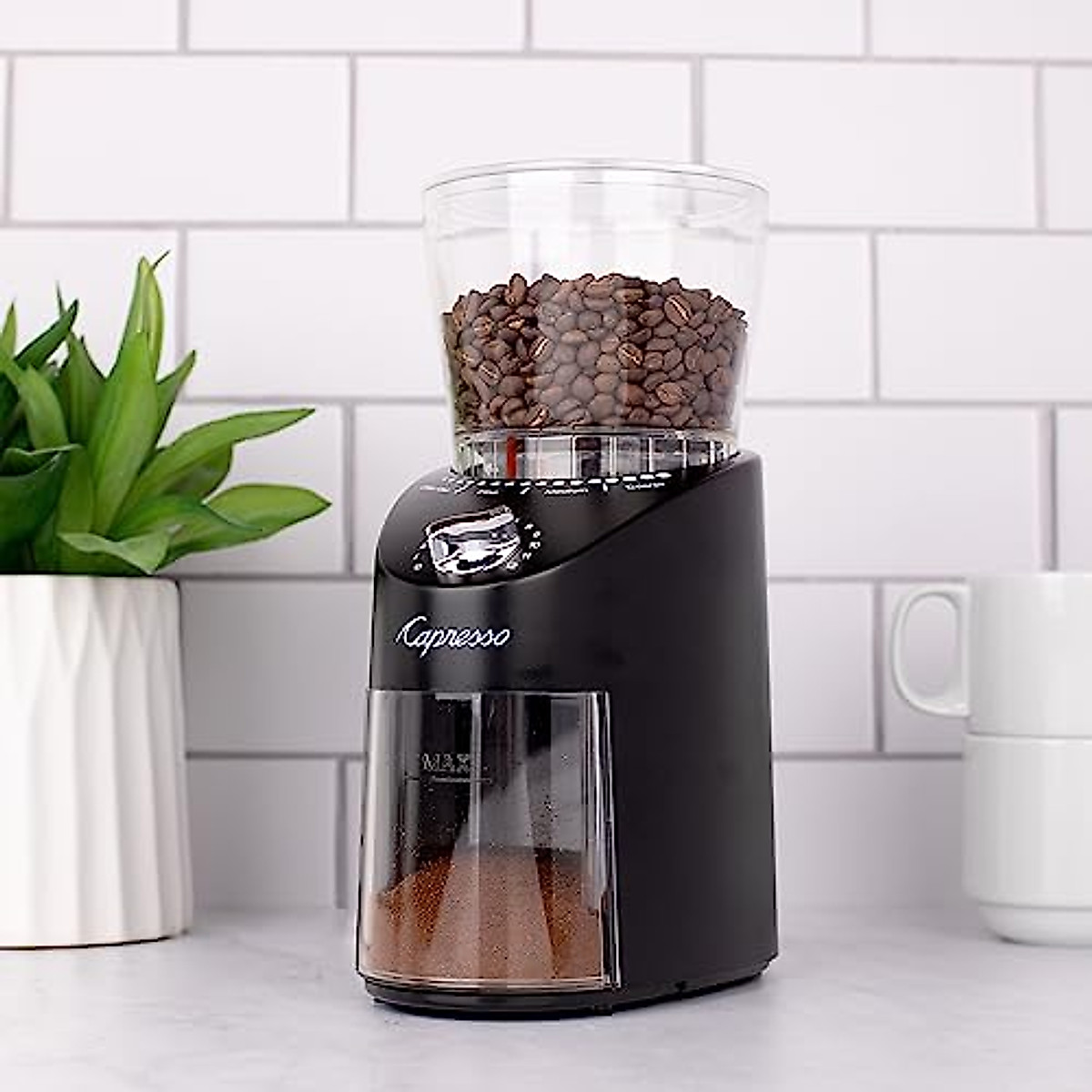 Capresso Infinity Plus Black Conical Burr Grinder
