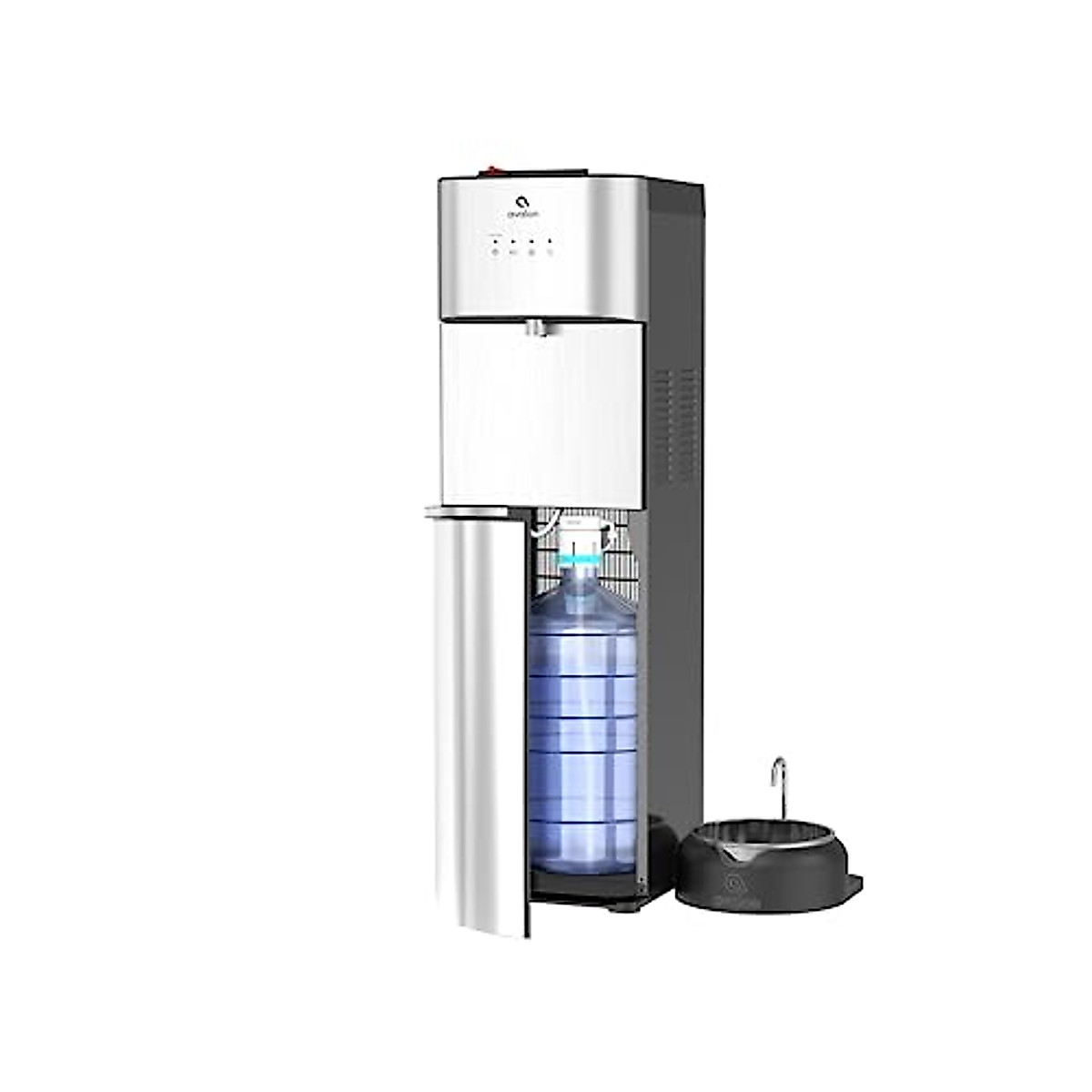 Avalon Limited Edition Self Cleaning Water Cooler Water Dispenser with Pet Bowl- 2 Temperature Settings - Hot & Cold, Durable Stainless Steel Construction, Bottom Loading - UL Listed