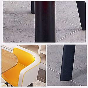 BUYT Office Reception Room Club Table and Chair Set Dining Table Coffee Bread Dessert Table Western Restaurant Bar Cinema Library Lounge Office Meeting Room Reception Room (Color : Brown)