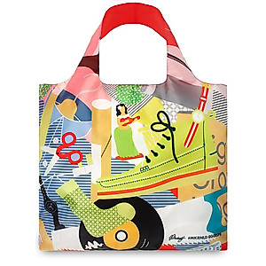 LOQI Artist Everything Reusable Shopping Bag, Multicolored