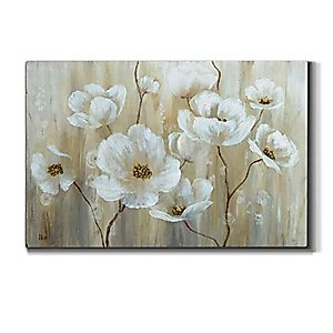 Home Decor Landscape Canvas Wall Art Abstract Floral Painting Modern Pictures Artwork Decoration for Living Room Kitchen Bathroom Office, Ready to Hang, 24x36