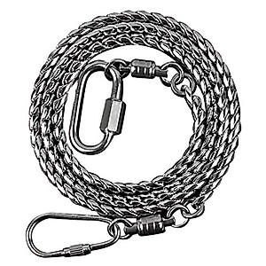 POPETPOP Parrot Foot Anklet Parrot Foot Chain, Stainless Steel Bird Foot Stand Chain with Ring, Parrot Ankle Foot Ring Pet Supplies for Birds Cockatiels Parrot Foot Chain