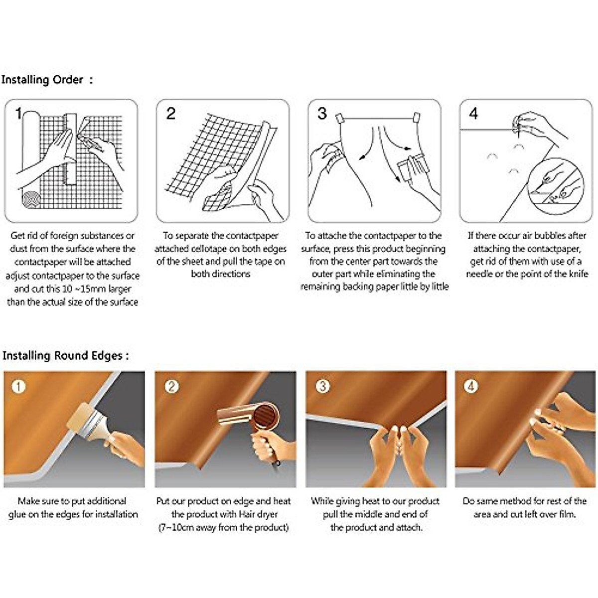 SimpleLife4U Blue Birds Contact Paper Handwriting Pattern Self-Adhesive Shelf Liner Locker Sticker 17.7 Inch By 9.8 Feet