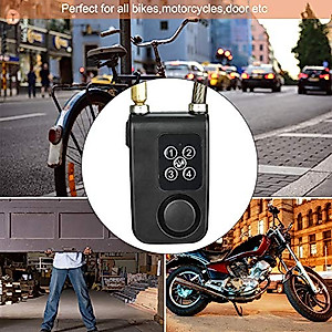 Bicycle Chain Lock, Motorcycle Alarm Lock, Alarm Lock, Road Bike for Indoor and Outdoor use for Electric Bike Motorcycle