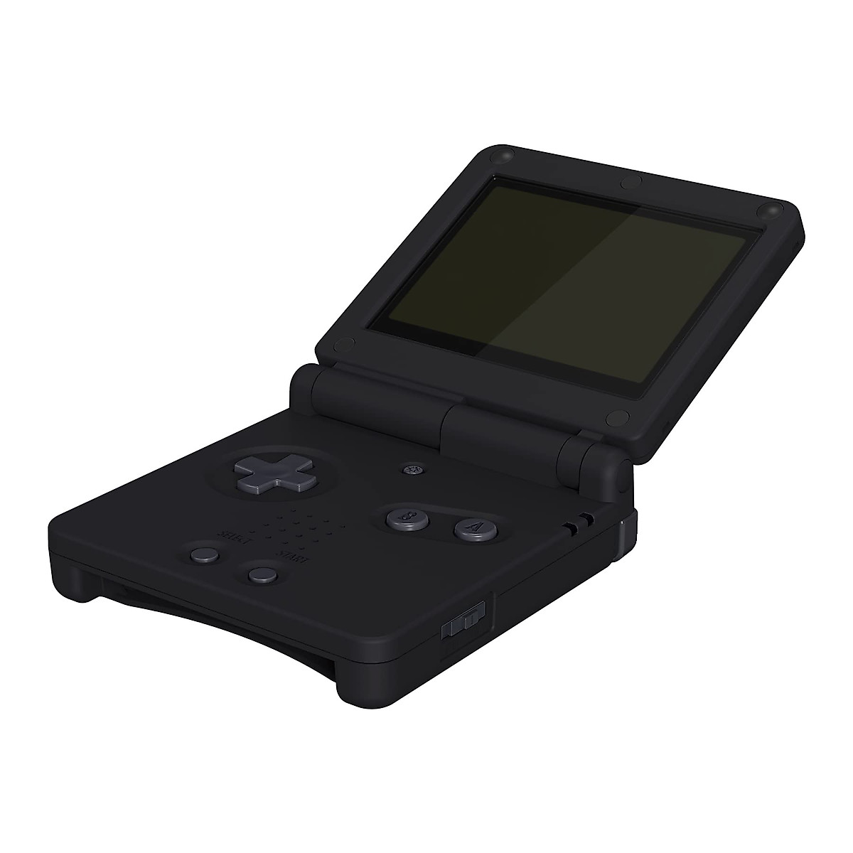 IPS Ready Upgraded eXtremeRate Black Soft Touch Custom Replacement Housing Shell for Gameboy Advance SP GBA SP – Compatible with Both IPS & Standard LCD – Console & Screen NOT Included